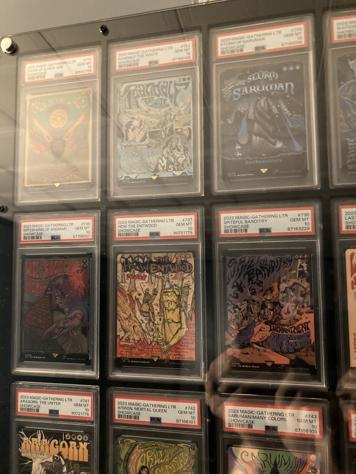 Lord Of The Rings MTG COMPLETE PSA 10 Poster Art Cards In Frame 20 of ...