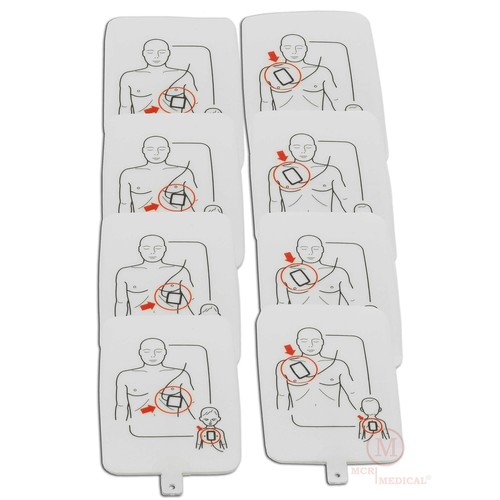 CPR Training Pads (Pack with 4 Sets)-Fits Prestan Trainers-Includes pad ...
