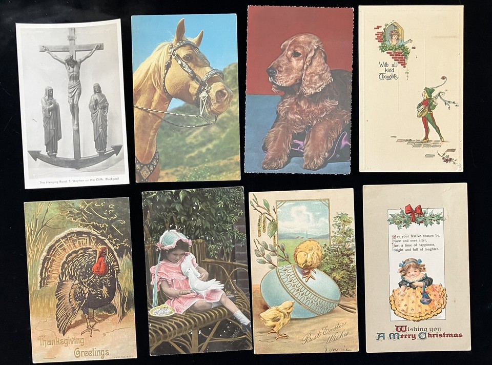 1000 Vintage Postcards Large BULK Lot View Topical Greeting Comic 1906 ...