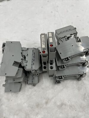 WAGO 2 CONDUCTOR FUSE TERMINAL BLOCK 281-623/281-541 24VAC/DC 10A Lot ...