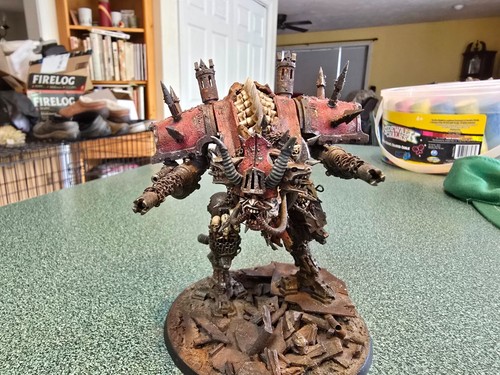 Warhammer 40k Custom Khorne Chaos Knight Pro Painted and Based | eBay