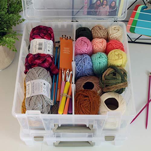 Super Satchel Double Deep Compartment Box - Art Storage with 8 ...