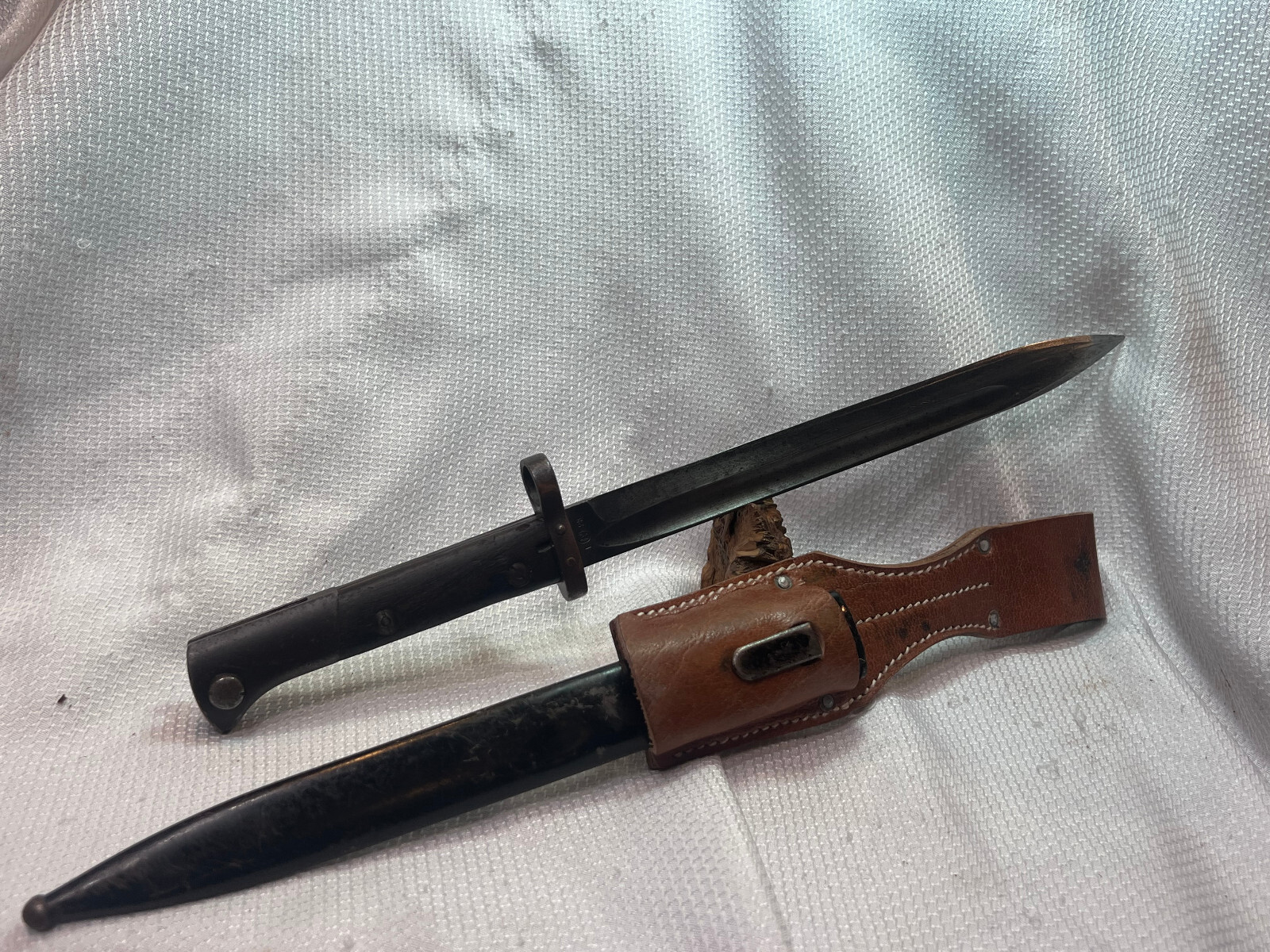 WWII VZ–22 Bayonet For German Mauser W/ Czechoslovakian V2.98 Scabbard ...