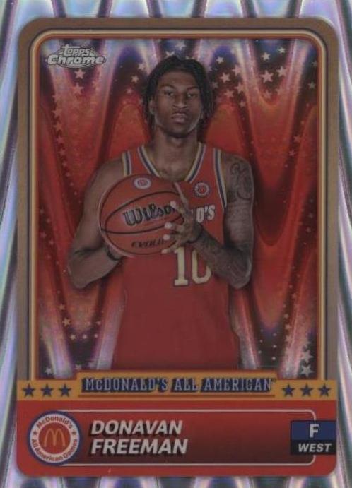 2024 Topps Chrome Mcdonald's All American - Donavan Freeman #87 RayWave ...