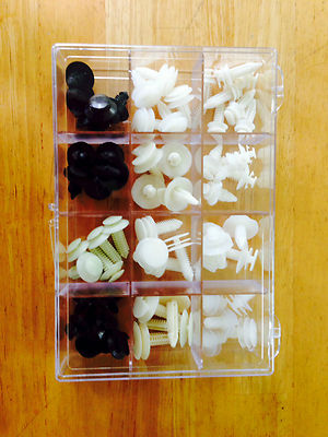 60 Interior Door Trim Plastic Panel Retainers Clips Kit Ford Car Truck ...