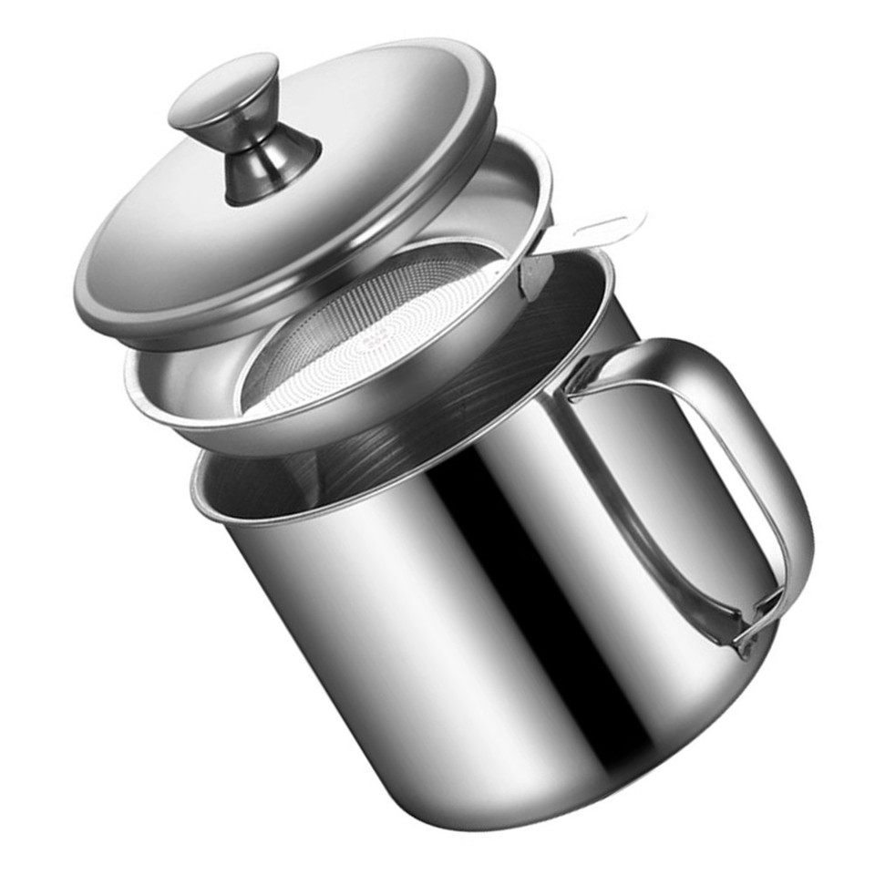 Cooking Oil Storage Container Grease Collector Filter Food Strainer ...