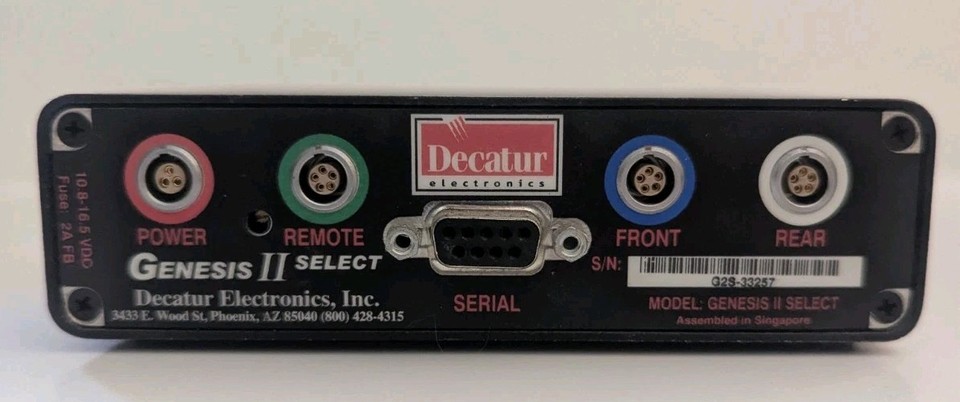 Decatur Genesis II SELECT Ka Band- MPH Radar Control | eBay