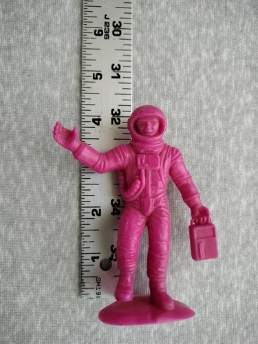 VINTAGE TIM MEE TOYS PINK ASTRONAUT FIGURE 4" GALAXY LASER TEAM STAR ...