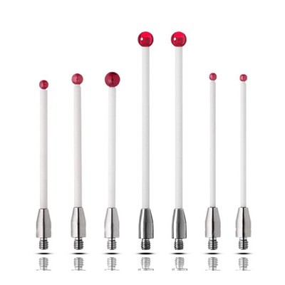 High Wear Resistance CMM Contact Probe with Red Ball Head for M3 Shank ...