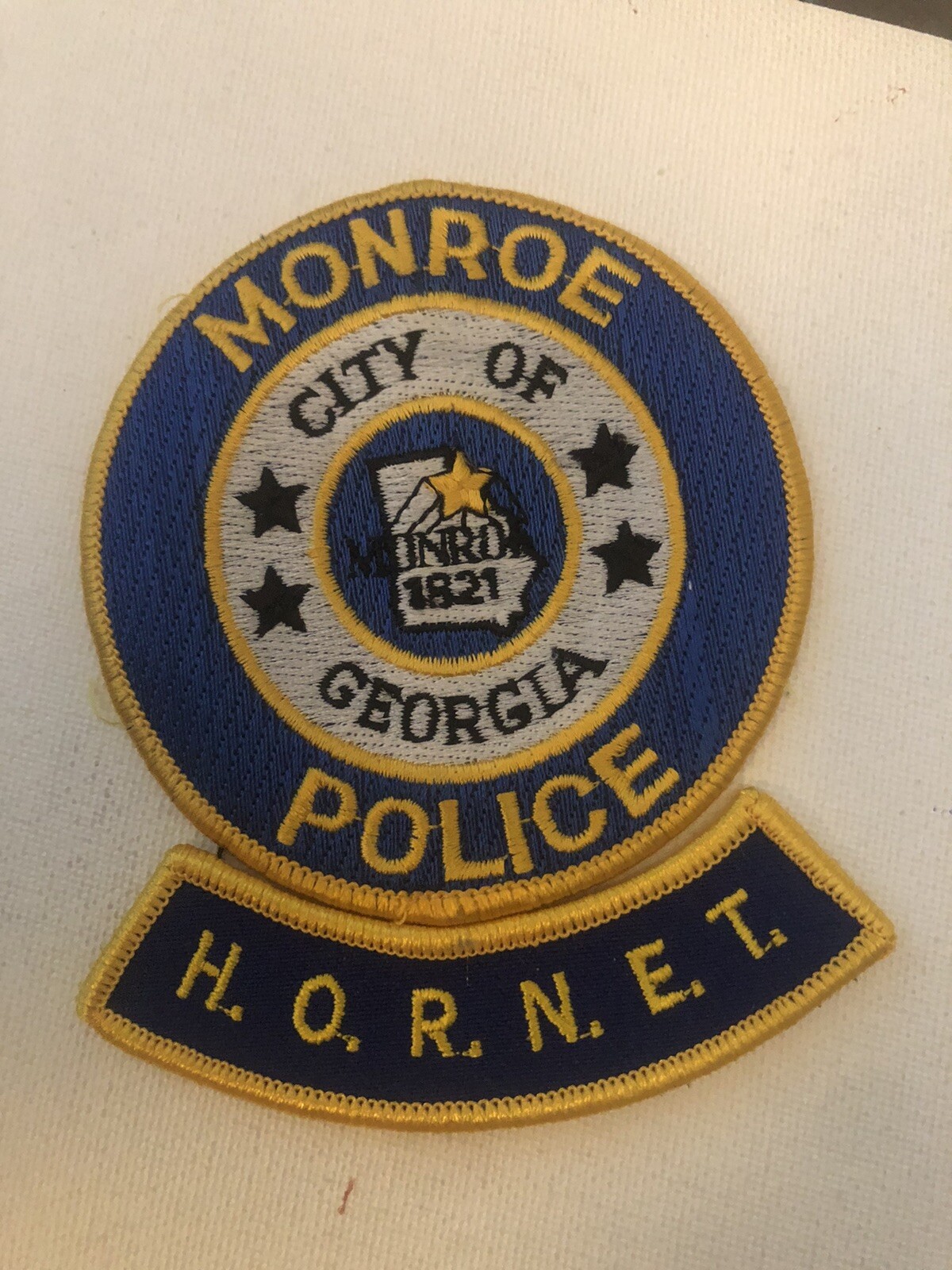 Georgia Police - Monroe Police H.O.R.N.E.T. GA Police Patch | eBay