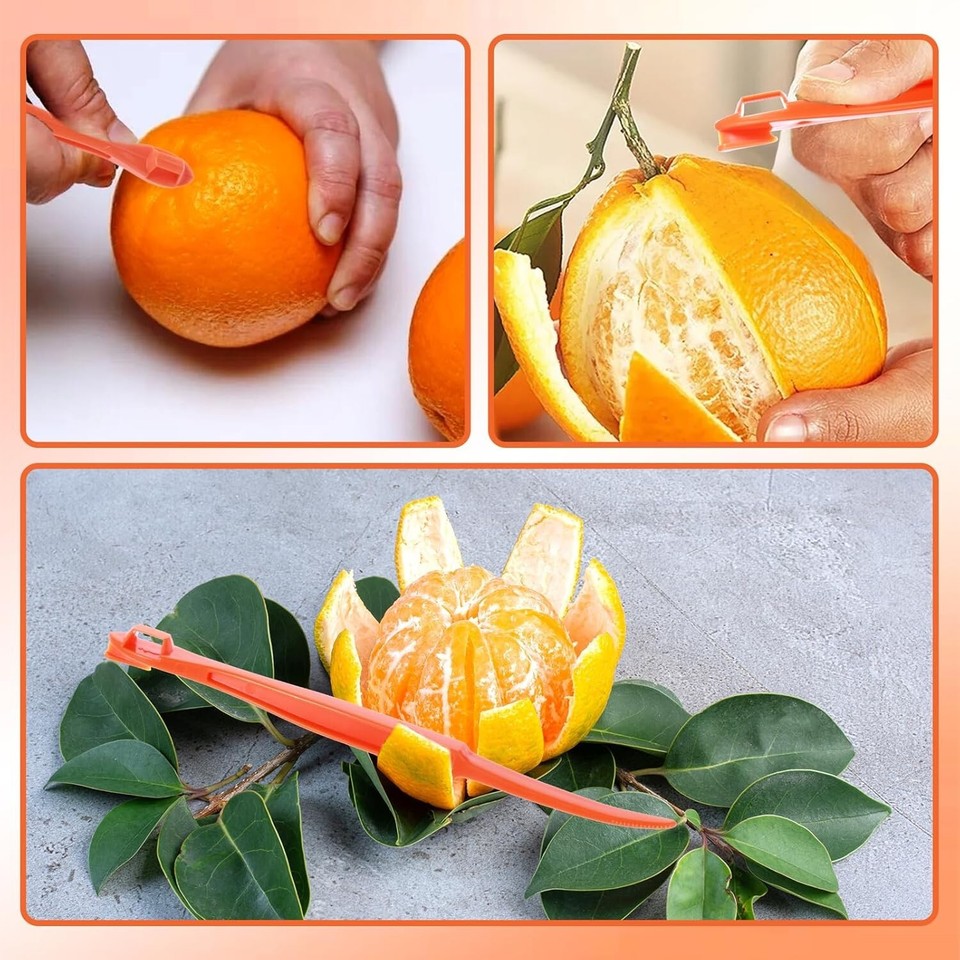10 Pcs Orange Peeler Tool, Easy peelers, 15.8cm Length Citrus Peel Cutter, Plast | eBay UK