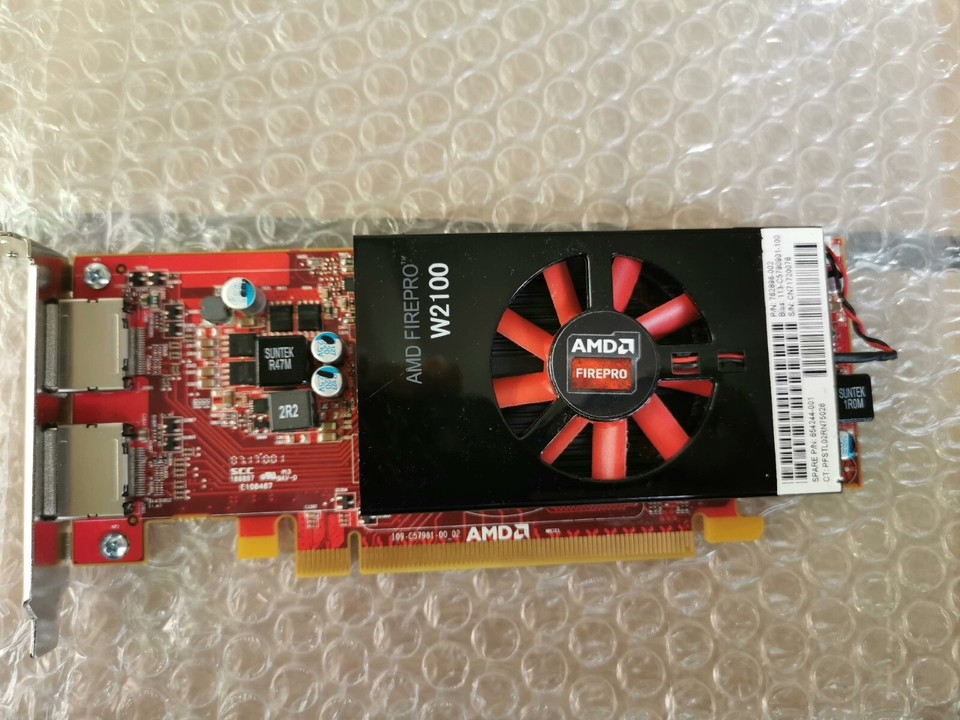 AMD FirePro W2100 2GB DDR3 Graphics Card - 2x DisplayPort | eBay