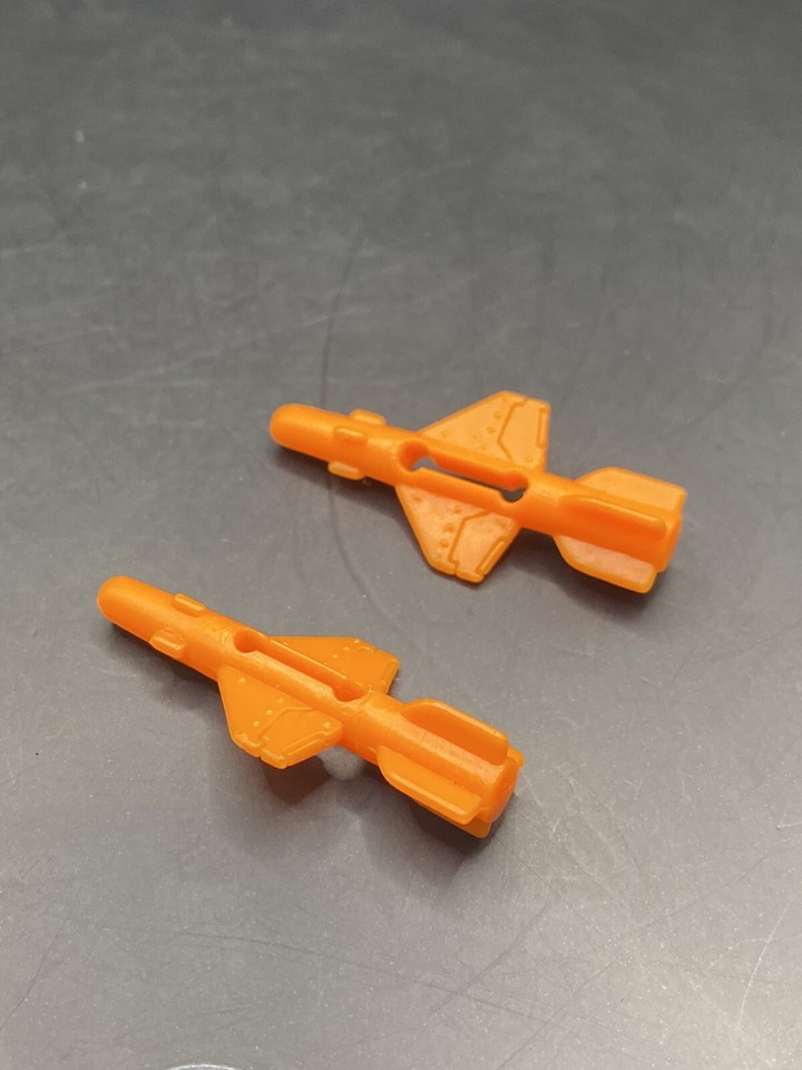 1989 Vintage Lot 2 Kenner Mega Force Thunderwolf Orange Missile Bomb ...