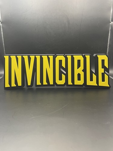 Invincible Logo Sign Display | 3D Wall Desk Shelf Art | eBay