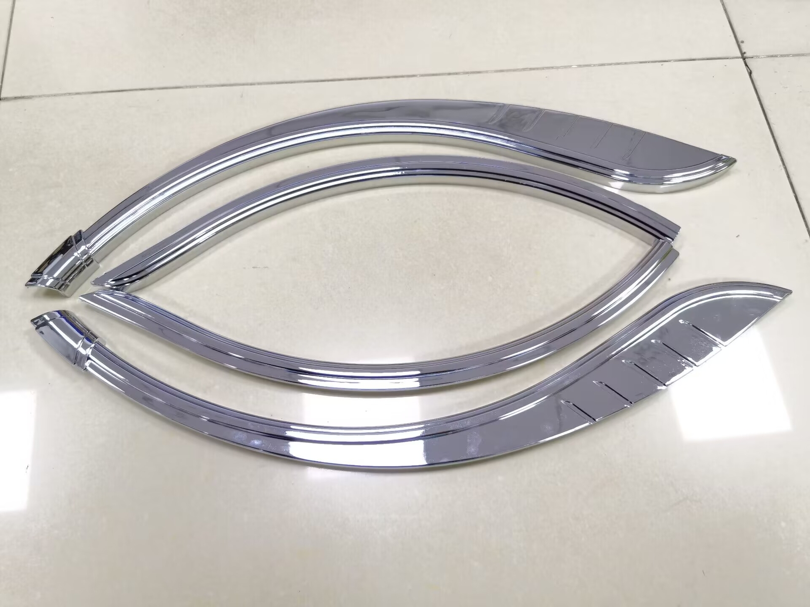 Chrome Fender Flares Skirts Trim Accent For Harley Tri Glide Ultra ...