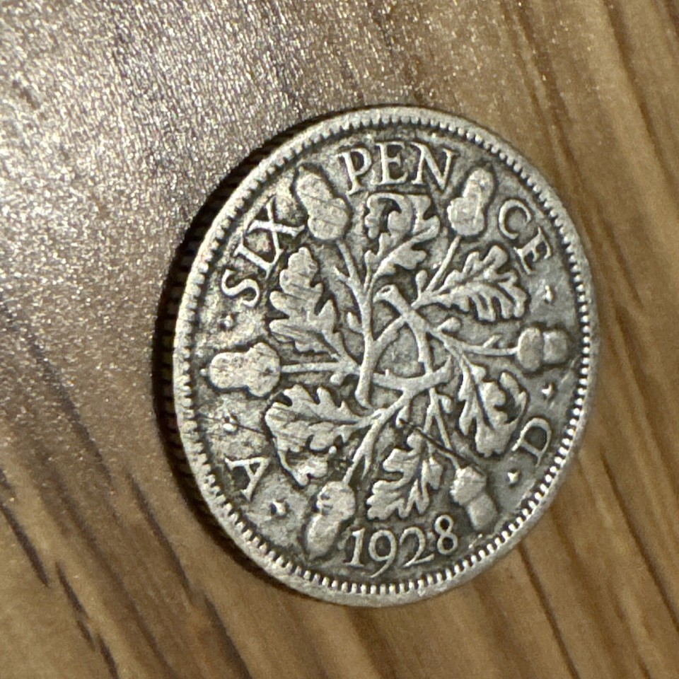 SILVER SIXPENCE KING GEORGE VI COIN YEAR 1928 | eBay