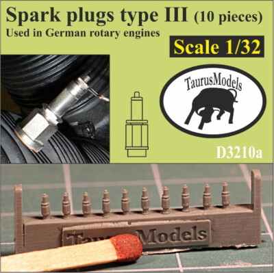 Taurus Models 1/32 Spark Plugs Type III in German Rotary Engines (10pcs ...