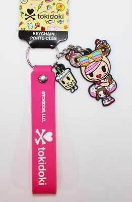 Tokidoki Donutella Keychain Donutino Dog Boba Phone Key Ring Wristlet ...