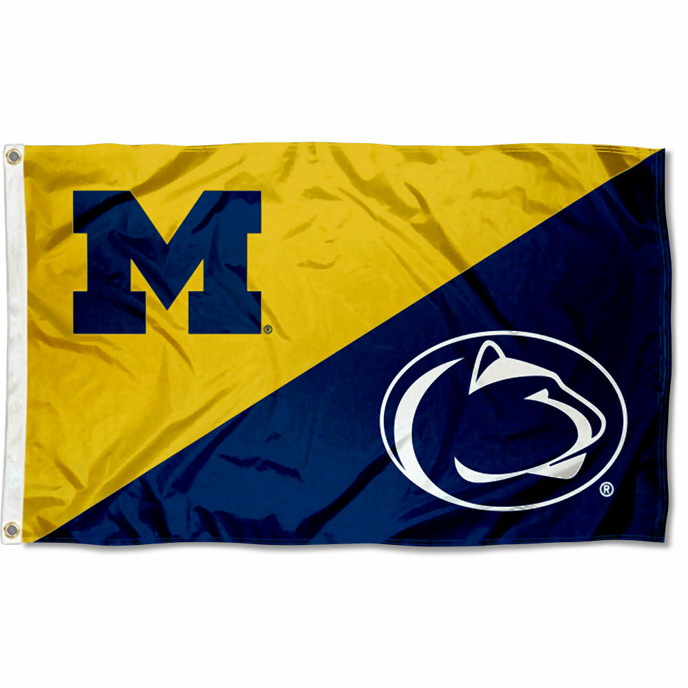 Michigan vs Penn State House Divided 3x5 Flag Banner | eBay
