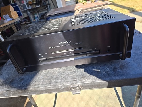 ONKYO M-5100 STEREO POWER AMPLIFIER 110 WPC 8 Ohms Tested Working Nice ...