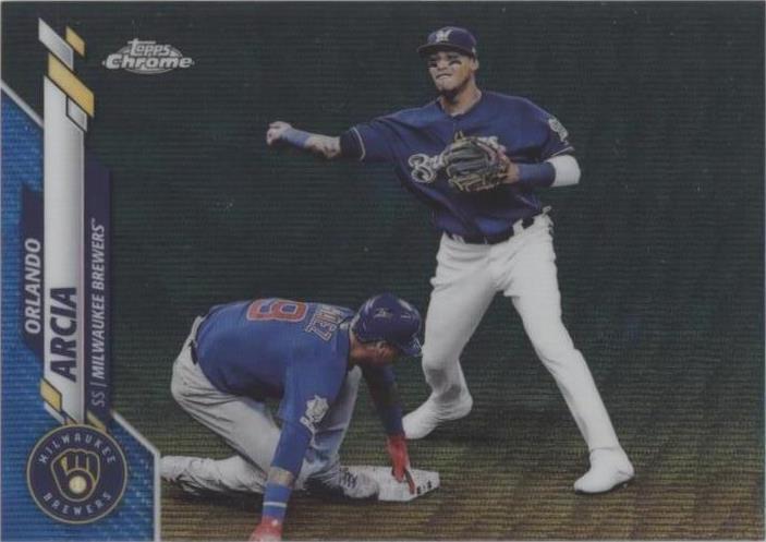 2020 Topps Chrome - Orlando Arcia #140 Blue Wave Refractor /75 for sale ...