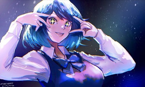 Anime oshi no ko kurokawa akane pointing at self Playmat Gaming Mat ...