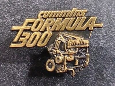 Cummins Engine Co. Formula 300 Vintage Gold Hat Lapel Pin Pinback | eBay
