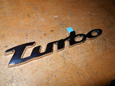 CHEVROLET SONIC MERCEDES-BENZ PORSCHE VW FORD CHROME TURBO EMBLEM BADGE ...