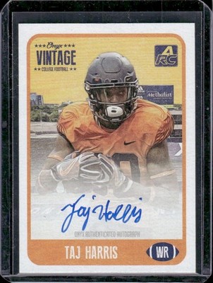 Taj Harris 2021 Onyx Vintage Blue Ink Auto Autograph Rookie /400 | eBay