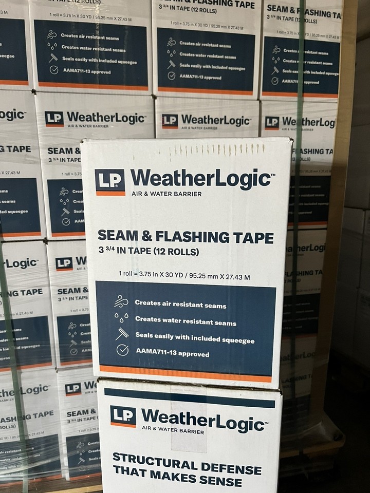 LP WeatherLogic Seam & Flashing Tape 3 3/4 Inch Tape (12 Rolls) | eBay