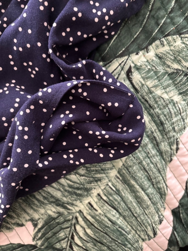 Popsugar navy polka dot dress | eBay.de