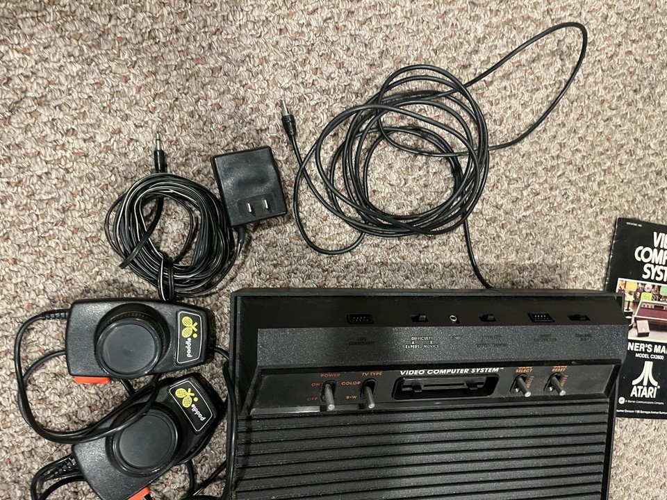 Atari 2600 Darth Vader Black Edition Console CX-2600 A w/ Controllers ...