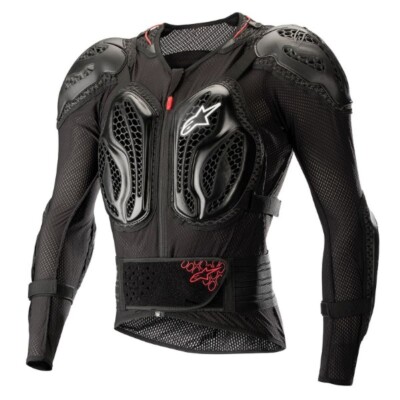 Alpinestars Bionic Action Jacket CE Armour Motorcycle Black Red | eBay UK