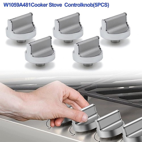 5 Pack W10594481 Stove Control Knob Replaces for Gas Cooktop Range ...