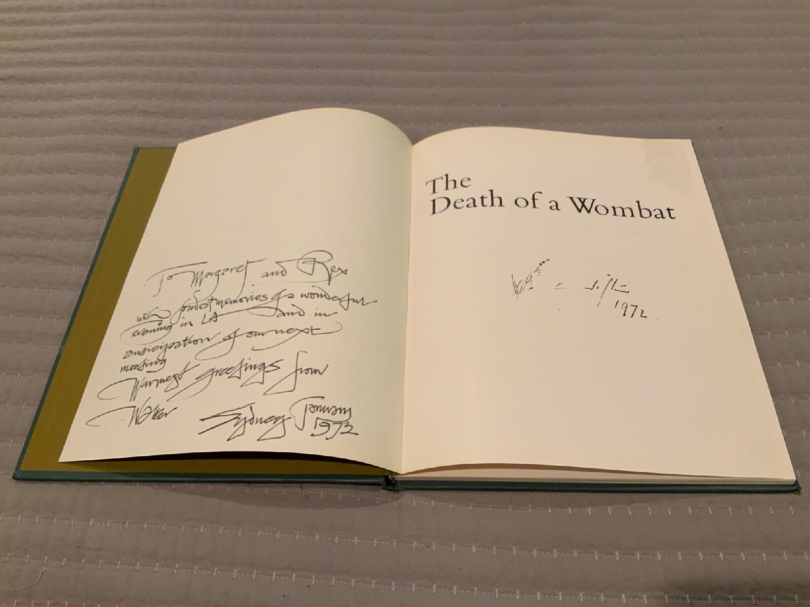 The Death of a Wombat By Ivan Smith Signed By Artist Clifton Pugh ...
