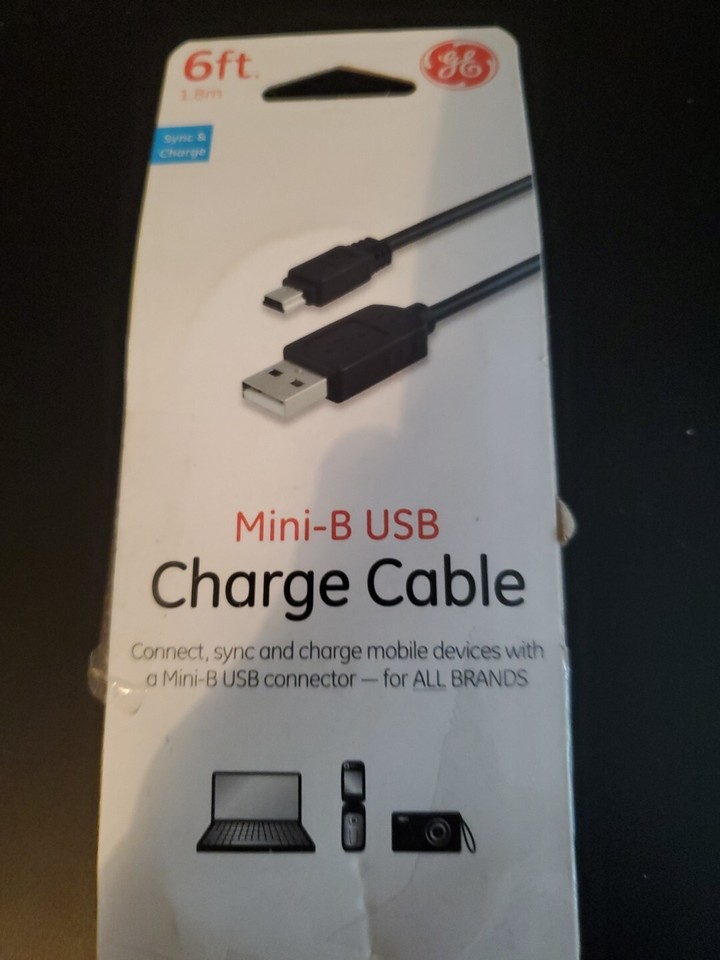 Ge 6ft Mini B Usb Charger Cable | eBay
