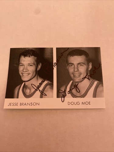 Jesse Branson Doug Moe Signed Photo ABA Rare New Orleans Buccaneers ...