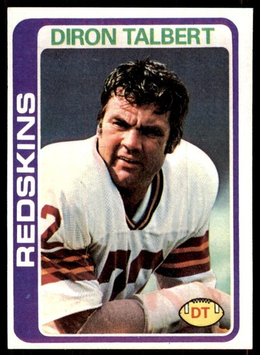 1978 Topps Diron Talbert b Washington Redskins #276 | eBay
