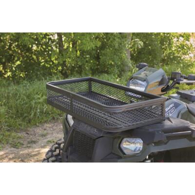 ATV Front Basket Universal UTV Rear Cargo Storage Steel Box Powder ...