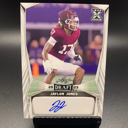 2023 Leaf Draft #BA-JJ1 Jaylon Jones White Auto RC Indianapolis Colts ...