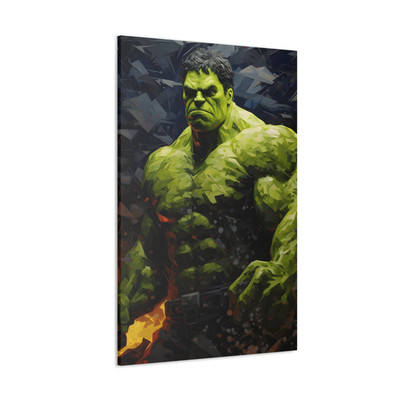 The Hulk Canvas Marvel Avengers Oil Painting Print Superhero Wall Art ...
