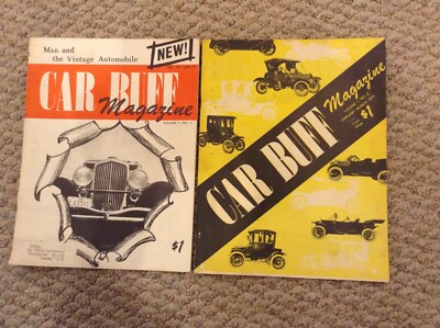 Car Buff Magazine Volume 1, No 1 and Volume 1 No 2 | eBay