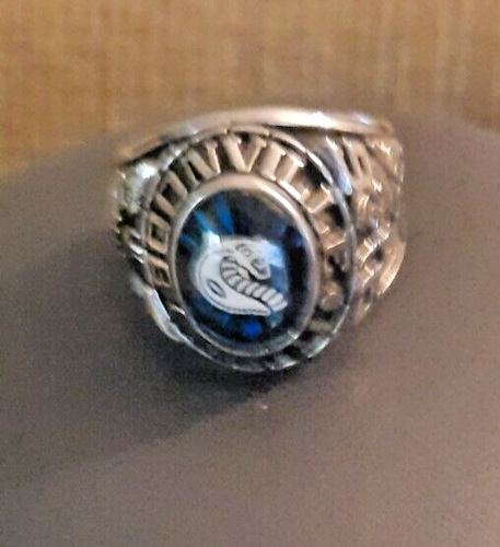 Signed Keystone VAL 1996 Boonville High school Silver-tone Class ring ...