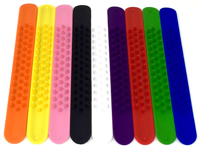 9 Spiky Silicone Slap Bracelets - Rainbow of Colors! ADHD Sensory ...