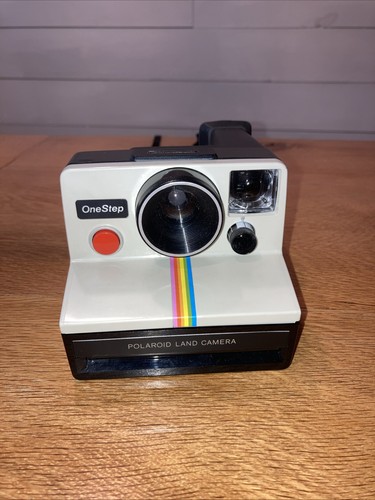 Polaroid OneStep Land Camera Rainbow Stripe Vintage Instant Film Camera ...