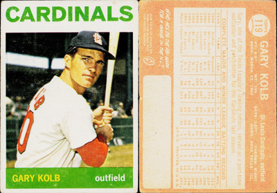 1964 Topps Baseball Card #119 Gary Kolb St. Louis Cardinals | eBay