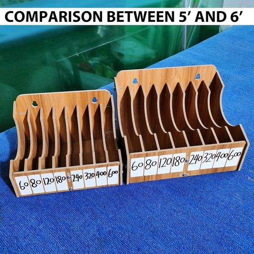 8-Tier Upgraded 5 Inch Sandpaper Organizer, Storage Holder Brown | eBay