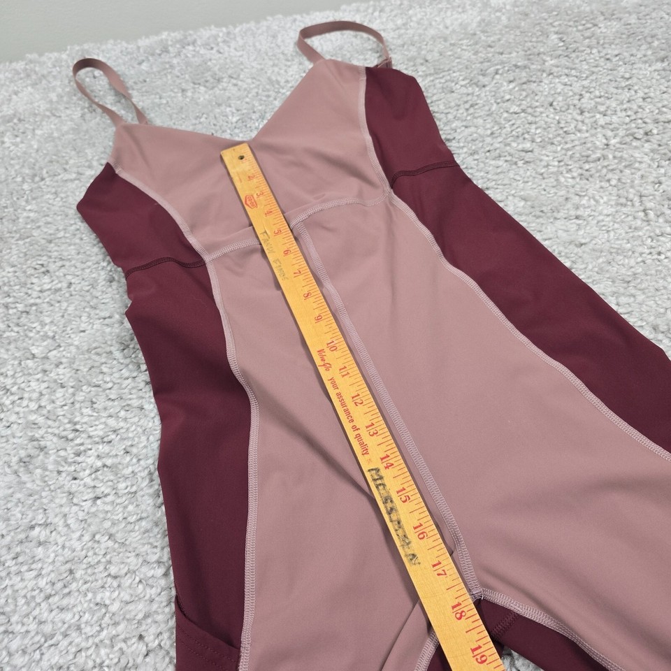 Outdoor Voices Womens Superform Full Length Bodysuit Size Medium Pink ...