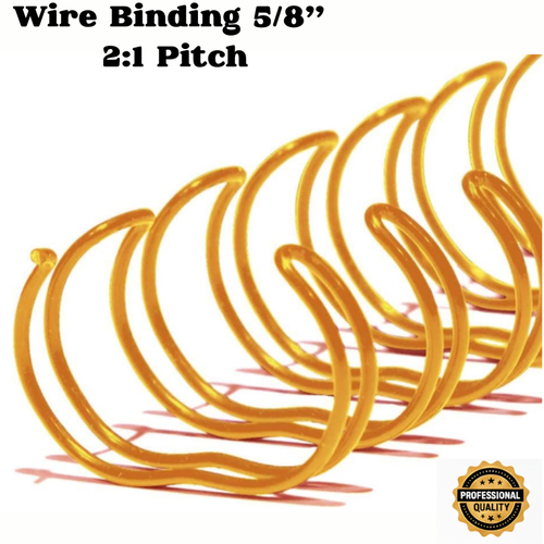 Wire Binding 5/8” Gold – 100 pcs – 2:1 Pitch Metal Binding Spine | eBay