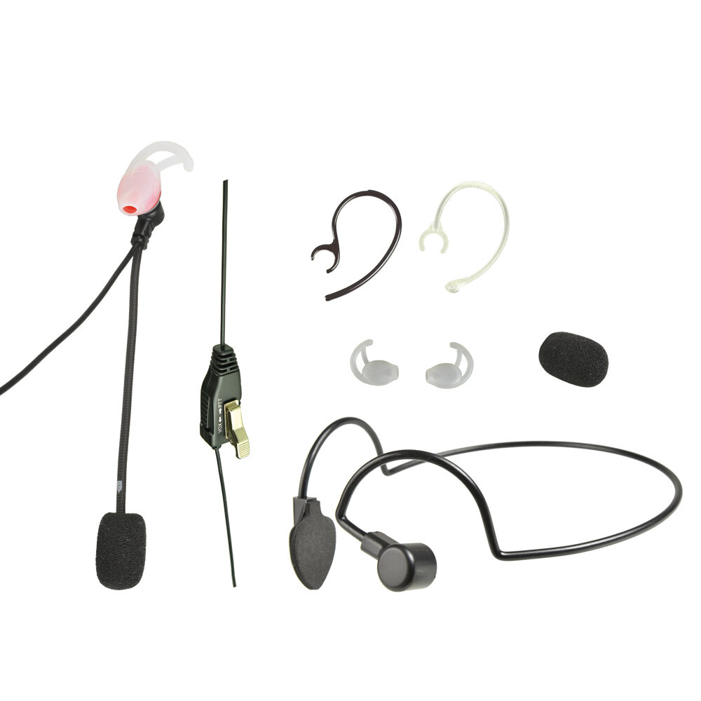 Zubehör für Motorola PMR Funkgeräte 2Pin Headsets Akkus Mikrofone u.s.w ...